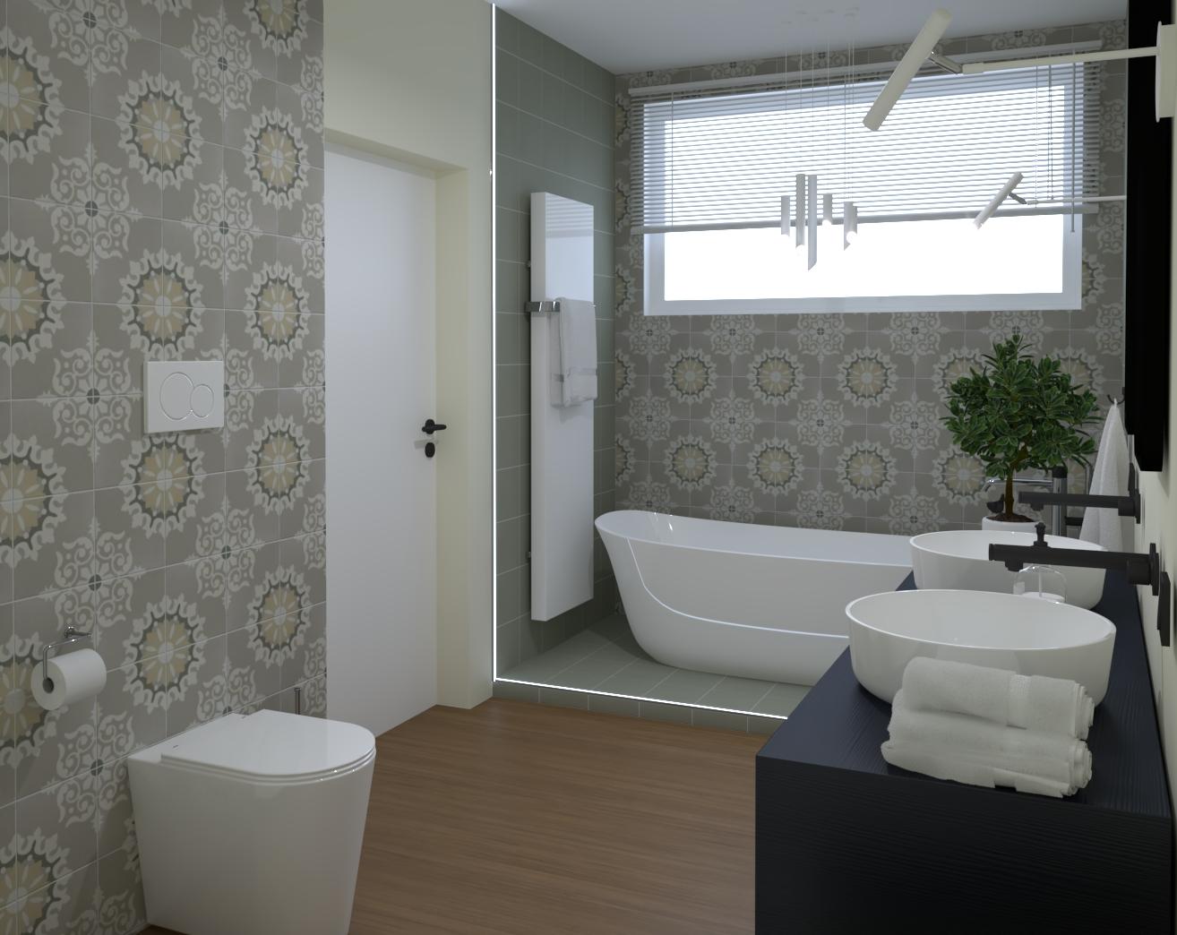 La Madeleine Juliette Marron 20X20 - Atelier Gris 6,2X25 | Revoir Paris